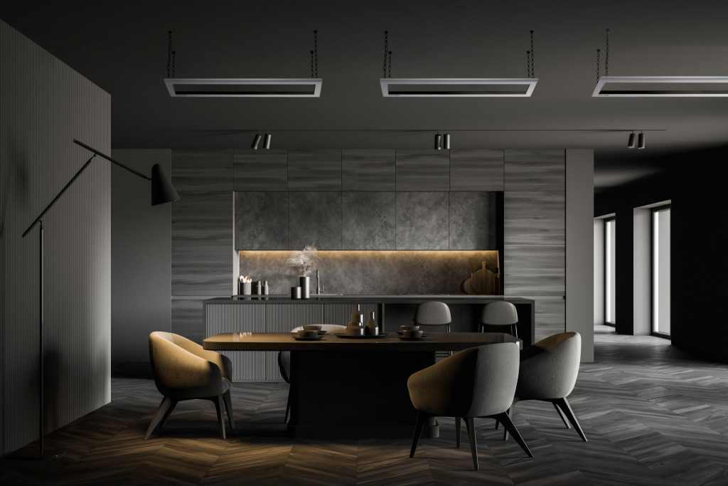 Panelovn Wimpel Transparent Tak/Vegg/Vinkel 700W sølv | Elheat